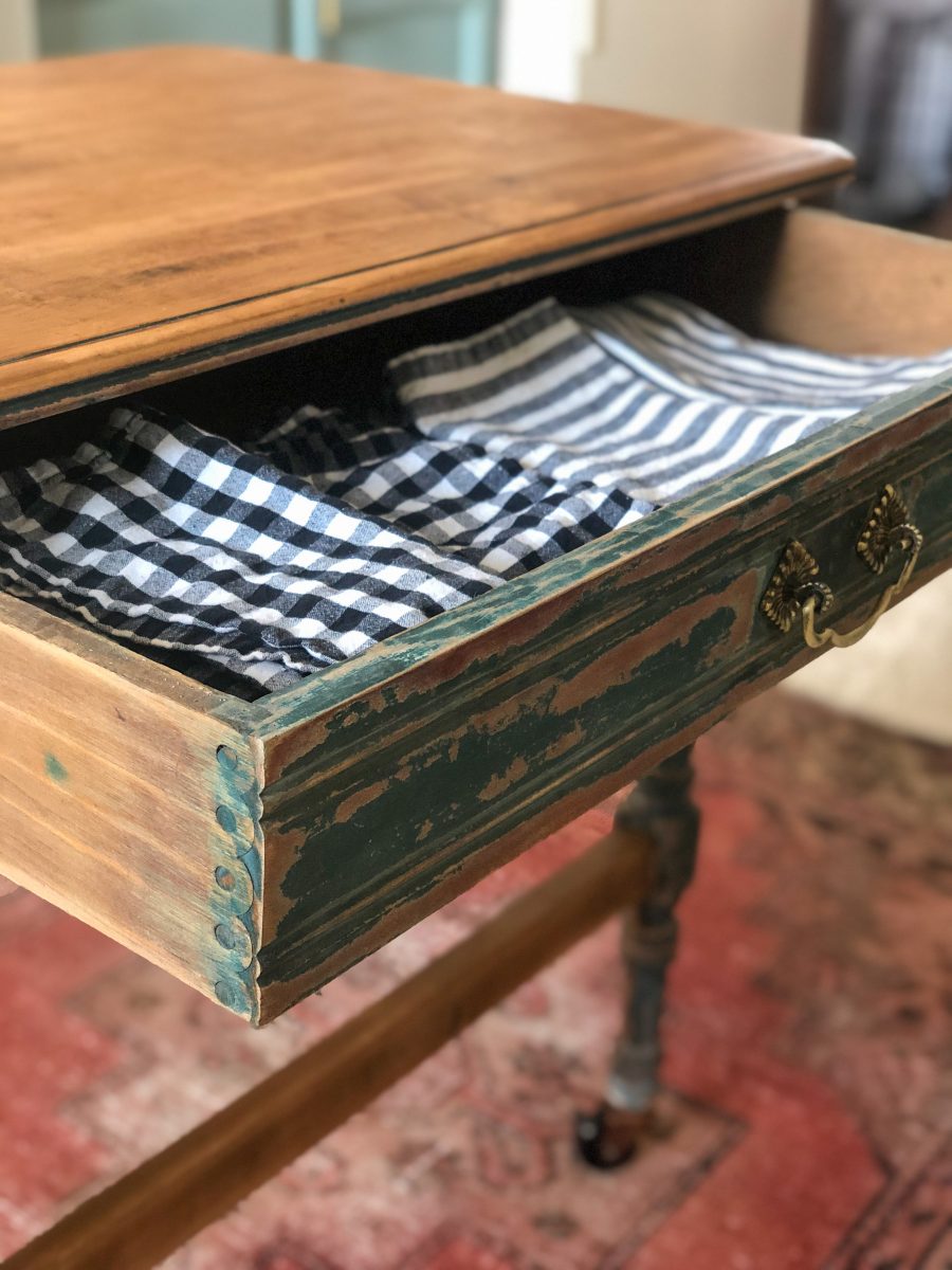 How-to Repurpose an Antique Table as a Kitchen Island: Thrift Shop ...