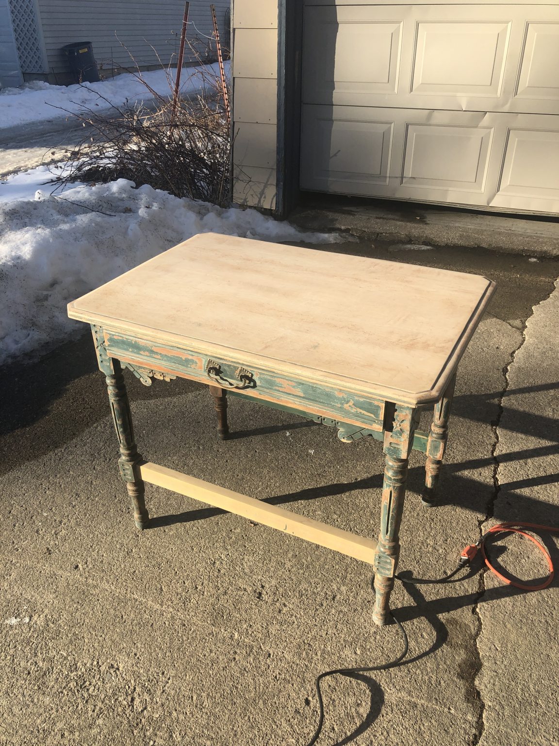 How-to Repurpose an Antique Table as a Kitchen Island: Thrift Shop ...