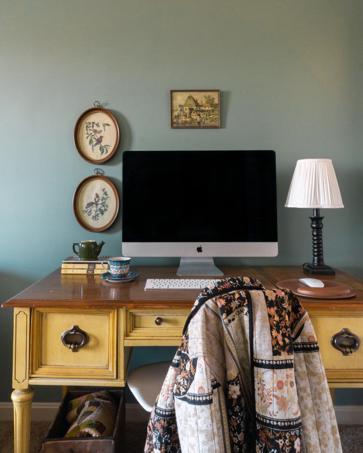 English Cottage Inspired Office / Family Room | Holland Avenue Home